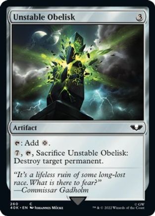 Unstable Obelisk - Universes Beyond: Warhammer 40,000 - Magic: The ...