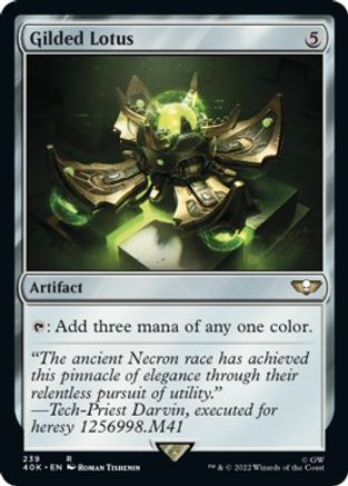 Gilded Lotus (Surge Foil) - Universes Beyond: Warhammer 40,000 - Magic ...