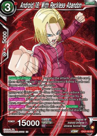 Android 18, With Reckless Abandon - 5th Anniversary Set - Dragon Ball ...