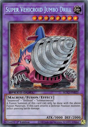 Super Vehicroid Jumbo Drill (Secret Rare) - Speed Duel GX: Midterm ...