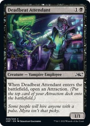 Deadbeat Attendant - Unfinity - Magic: The Gathering