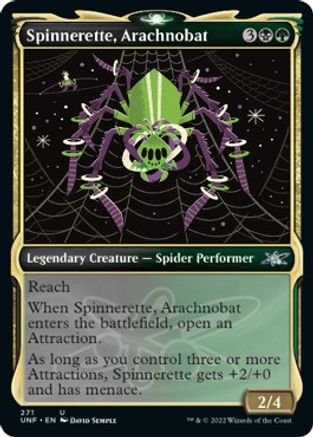 Spinnerette, Arachnobat (Showcase) - Unfinity - Magic: The Gathering