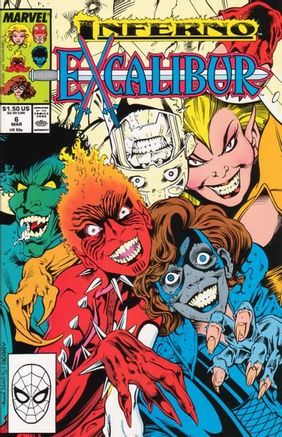 Excalibur #6 (Direct) - Excalibur (1988 Series) - Marvel Comics