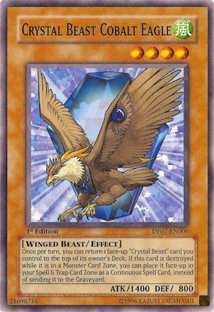 Crystal Beast Cobalt Eagle - Duelist Pack 7: Jesse Anderson - YuGiOh