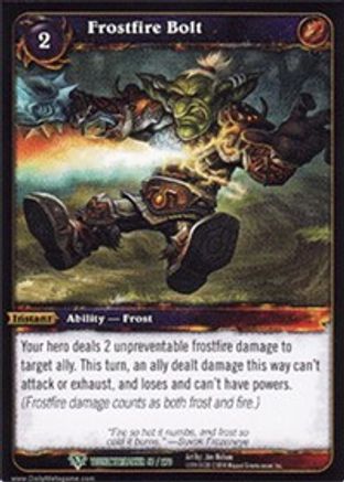 Frostfire Bolt - Worldbreaker - WoW