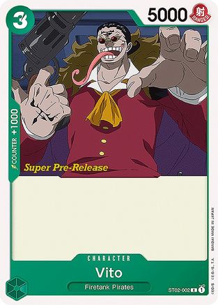 Vito - Super Pre-Release Starter Deck 2: Worst Generation - One Piece Card Game