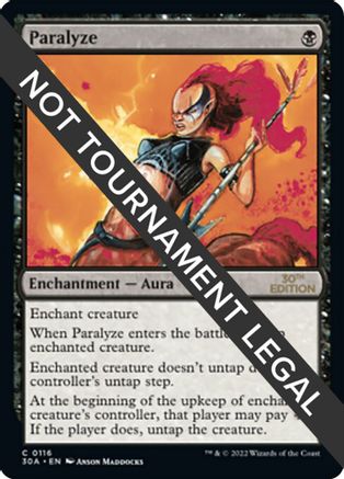 Paralyze - 30th Anniversary Edition - Magic: The Gathering