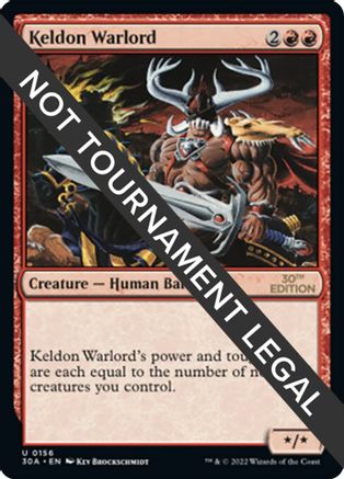Keldon Warlord - 30th Anniversary Edition - Magic: The Gathering