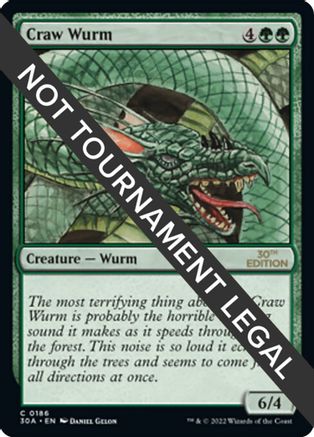 Craw Wurm - 30th Anniversary Edition - Magic: The Gathering