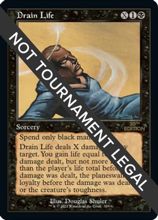 Drain Life (Retro Frame) - 30th Anniversary Edition - Magic: The Gathering