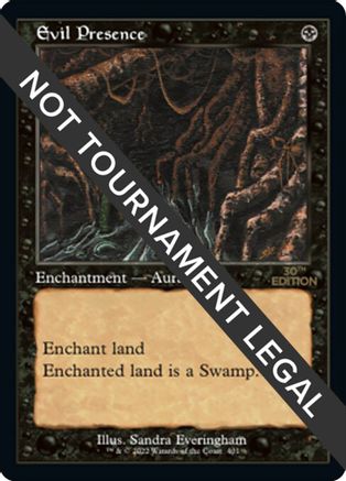 Evil Presence (Retro Frame) - 30th Anniversary Edition - Magic: The ...