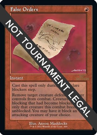 False Orders (Retro Frame) - 30th Anniversary Edition - Magic: The ...