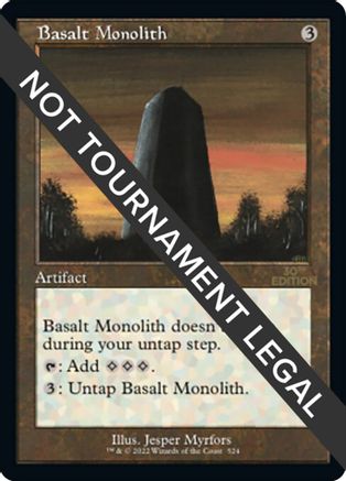 Basalt Monolith (Retro Frame) - 30th Anniversary Edition - Magic: The ...