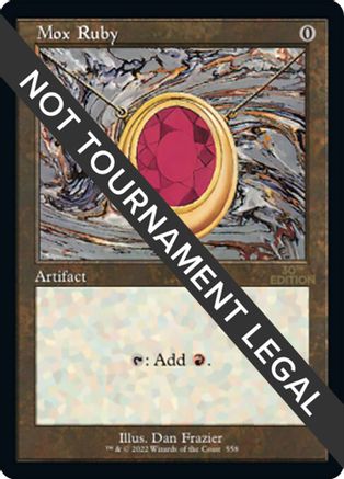 Mox Ruby (Retro Frame) - 30th Anniversary Edition - Magic: The Gathering