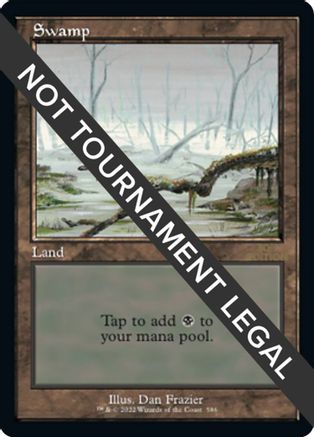 Swamp (586) (Retro Frame) - 30th Anniversary Edition - Magic: The Gathering