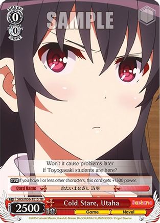 Cold Stare, Utaha - Saekano: How to Raise a Boring Girlfriend - Weiss ...