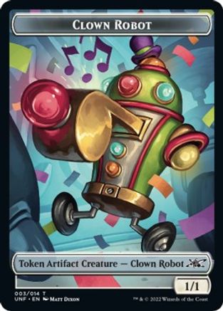 Clown Robot (003) // Balloon Double-sided Token - Unfinity - Magic: The ...