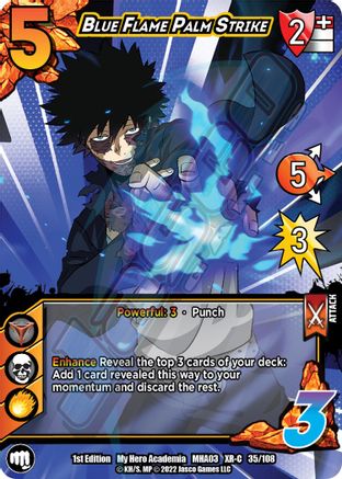 Blue Flame Palm Strike (XR) - UniVersus: My Hero Academia: Heroes Clash ...