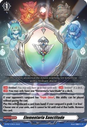 Elementaria Sanctitude (124) - D Promo Cards - Cardfight Vanguard