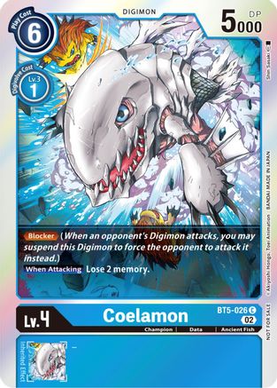 Coelamon (Official Tournament Pack Vol. 7) - Battle of Omni - Digimon ...