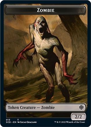 Zombie // Zombie Knight Double-sided Token - Starter Commander Decks ...
