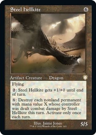 Steel Hellkite (Retro Frame) - Commander: The Brothers' War - Magic: The Gathering