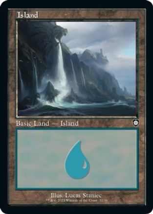 Island (32) (Retro Frame) - Commander: The Brothers' War - Magic: The ...