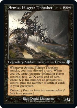 Armix, Filigree Thrasher (Retro Frame) - Commander: The Brothers' War ...