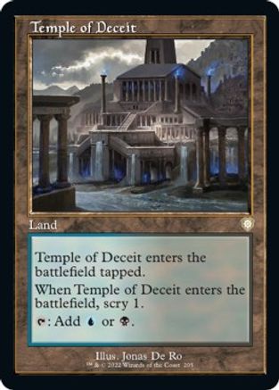 Temple of Deceit (Retro Frame) - Commander: The Brothers' War - Magic ...