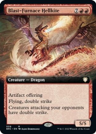 Blast-Furnace Hellkite (Extended Art) - Commander: The Brothers' War ...