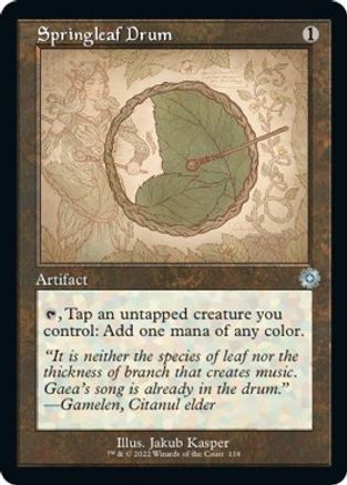 Springleaf Drum (Schematic) - The Brothers' War: Retro Frame Artifacts - Magic: The Gathering