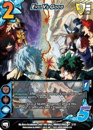 Evil vs. Good (Plus Ultra Pack 3) - UniVersus: My Hero Academia Promo Cards - UniVersus
