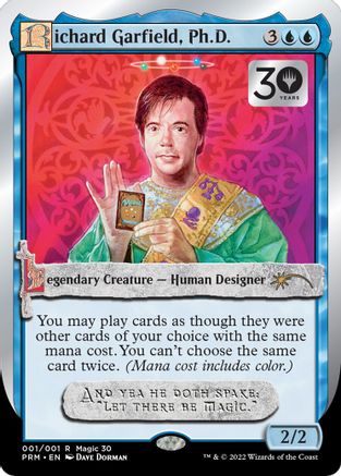 Richard Garfield, Ph.D. - 30th Anniversary Promos - Magic: The Gathering