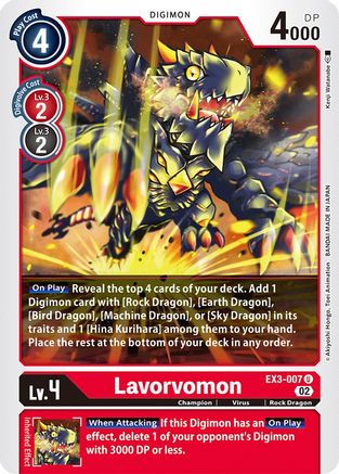 Lavorvomon - Draconic Roar - Digimon Card Game