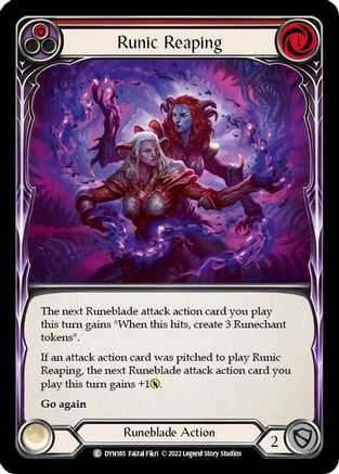 Runic Reaping (Red) - Dynasty - Flesh and Blood TCG