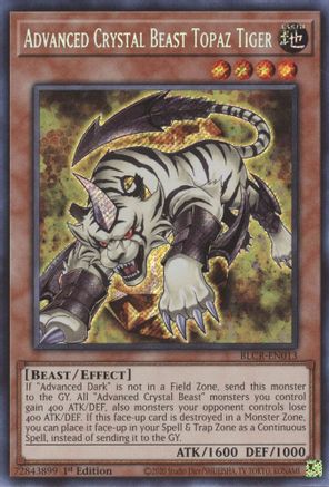 Advanced Crystal Beast Topaz Tiger - Battles of Legend: Crystal Revenge ...