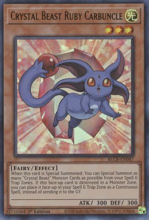 Crystal Beast Ruby Carbuncle - Battles of Legend: Crystal Revenge - YuGiOh