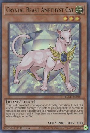 Crystal Beast Amethyst Cat - Battles of Legend: Crystal Revenge - YuGiOh