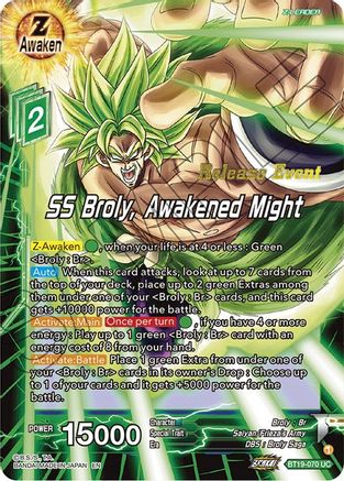 SS Broly, Awakened Might (Fighter's Ambition Holiday Pack) - Tournament ...