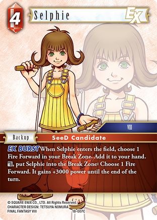 Selphie EX - Resurgence of Power - Final Fantasy TCG