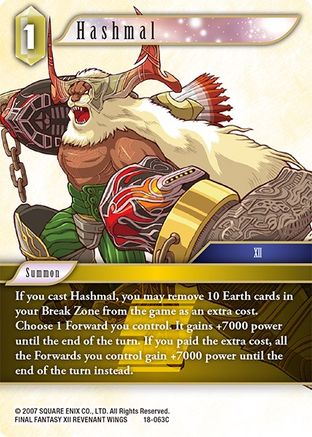 Hashmal - Resurgence of Power - Final Fantasy TCG