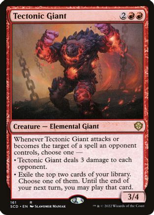 Tectonic Giant - Starter Commander Decks - Magic: The Gathering