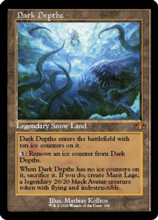 Dark Depths (Retro Frame) - Dominaria Remastered - Magic: The Gathering