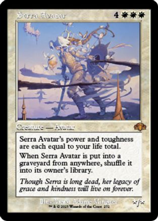 Serra Avatar (Retro Frame) - Dominaria Remastered - Magic: The Gathering