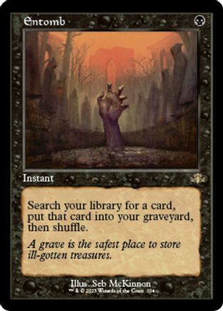 Entomb (Retro Frame) - Dominaria Remastered - Magic: The Gathering