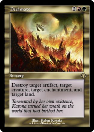 Decimate (Retro Frame) - Dominaria Remastered - Magic: The Gathering