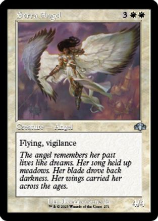 Serra Angel (Retro Frame) - Dominaria Remastered - Magic: The Gathering