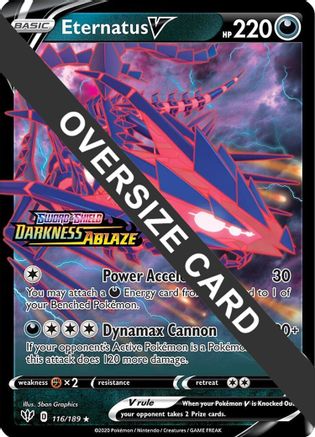 Eternatus V - 116/189 - Jumbo Cards - Pokemon