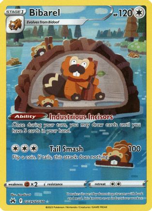 Bibarel - Crown Zenith: Galarian Gallery - Pokemon