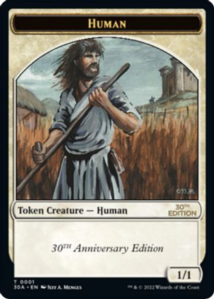 Human Token - 30th Anniversary Edition - Magic: The Gathering